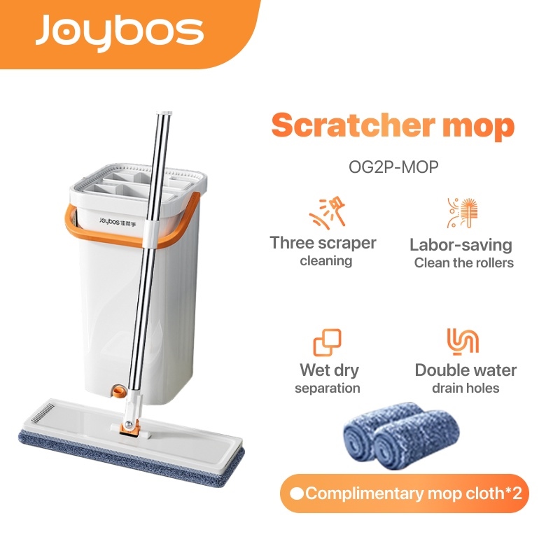 Joybos 2in1 Self-Wash Squeeze Dry Mop 360 Map floor cleaning Mop flat ...