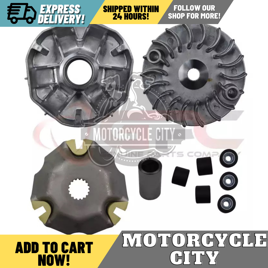 GPC CVT Complete Front Drive Face / Driven Face Pulley Set for Suzuki ...