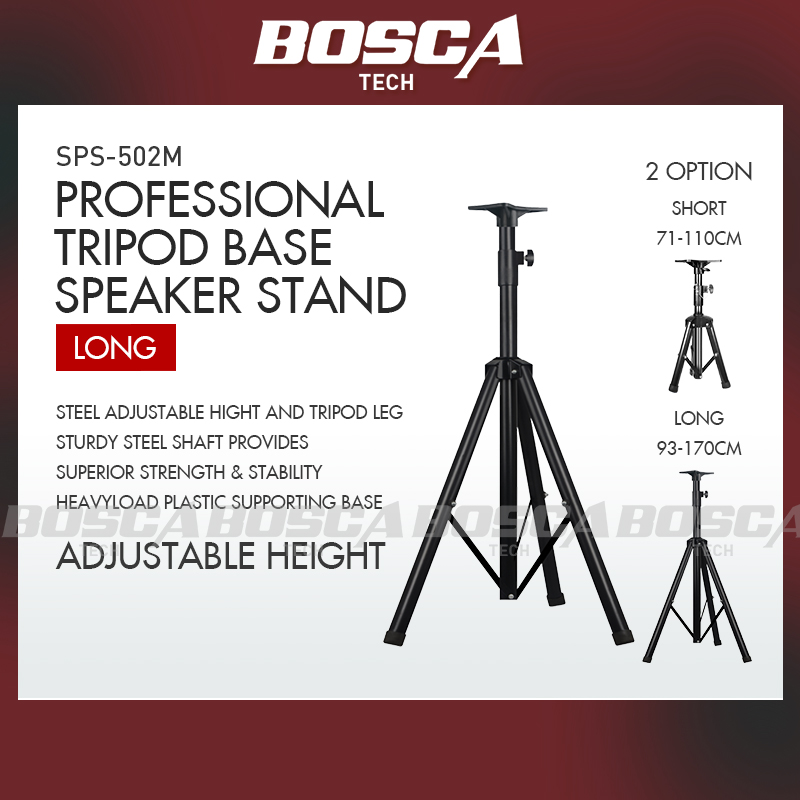 Professional tripod base speaker stand SPS-502M Long 170CM Short 110CM Steel adjustable hight ...