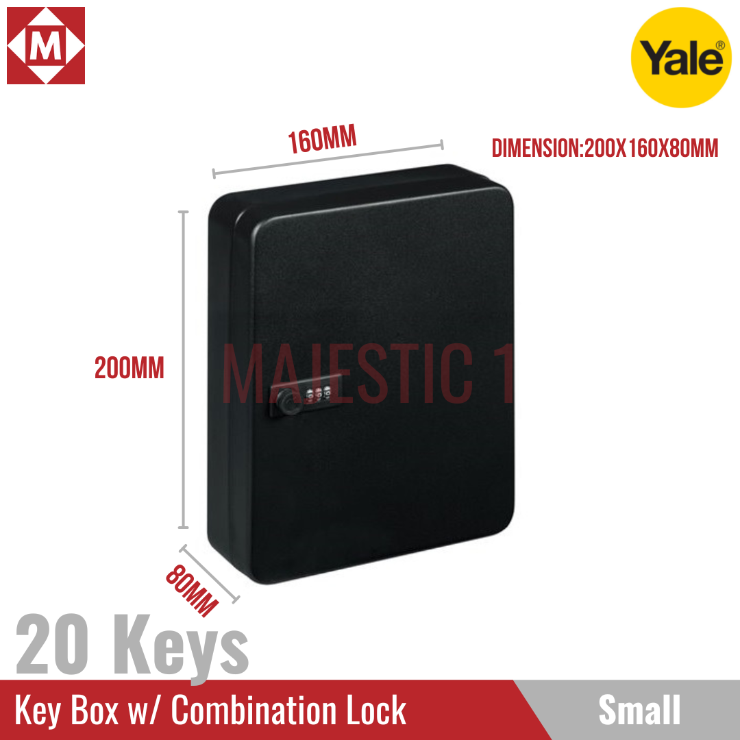 Yale Key Box with Combination Lock (Small 20 Keys or Medium 46 Keys ...