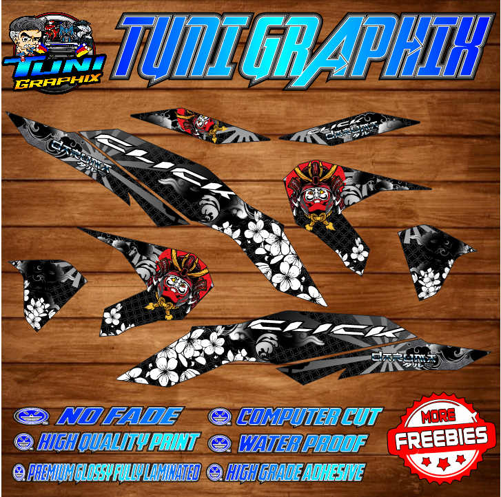 HONDA CLICK V3 DARUMA INDO CONCEPT DECALS STICKER | Lazada PH