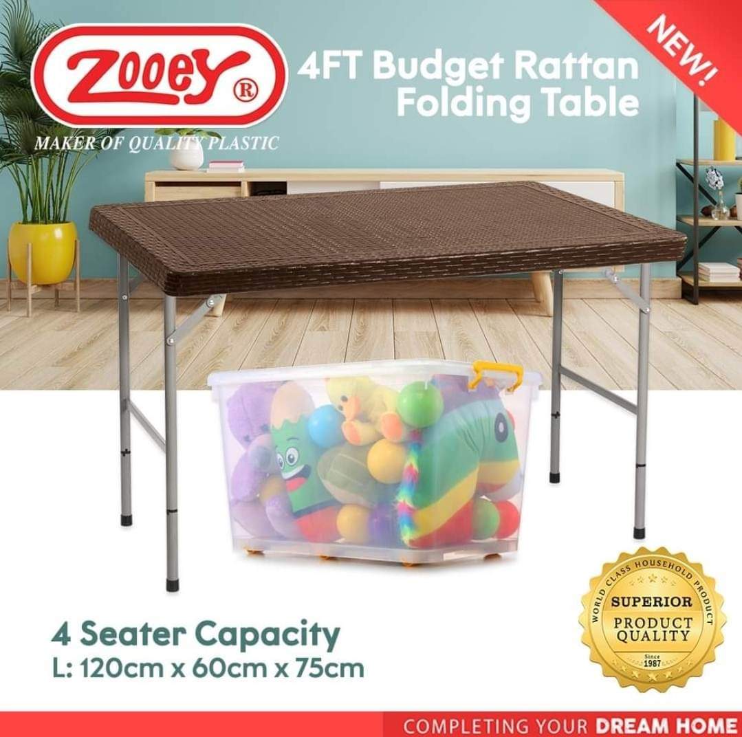 ZOOEY FOLDED TABLE 4FT &6 FT | Lazada PH