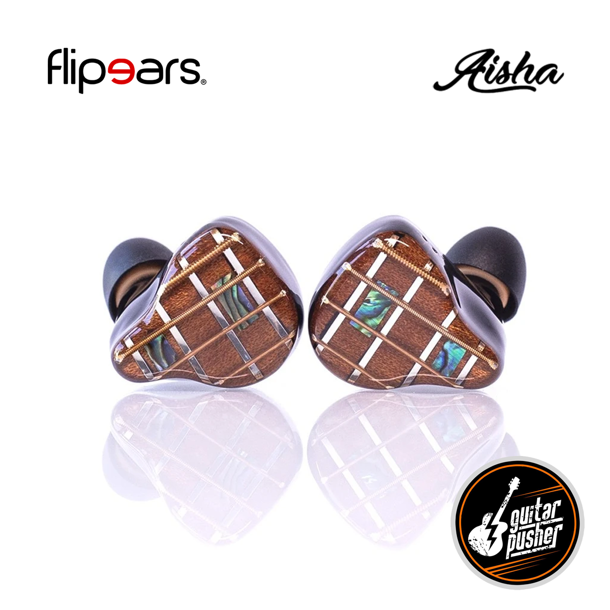 Flipears AISHA PRO Triple (3) Driver In-Ear-Monitor (IEM) with Bass Compensation Universal Fit ...