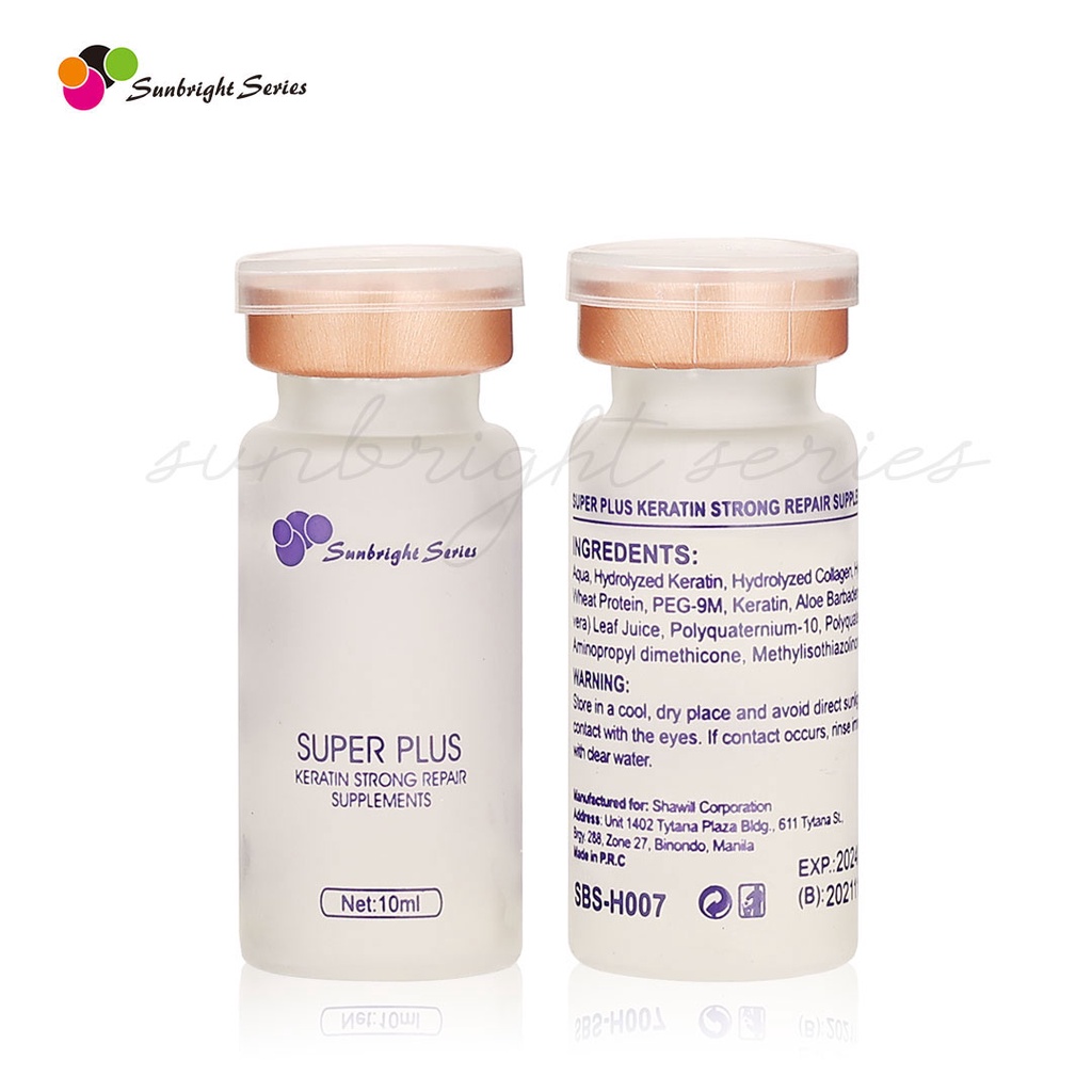 Sunbright Series Super Plex Plus 10ml (SBS-H007) Keratin Strong Repair ...