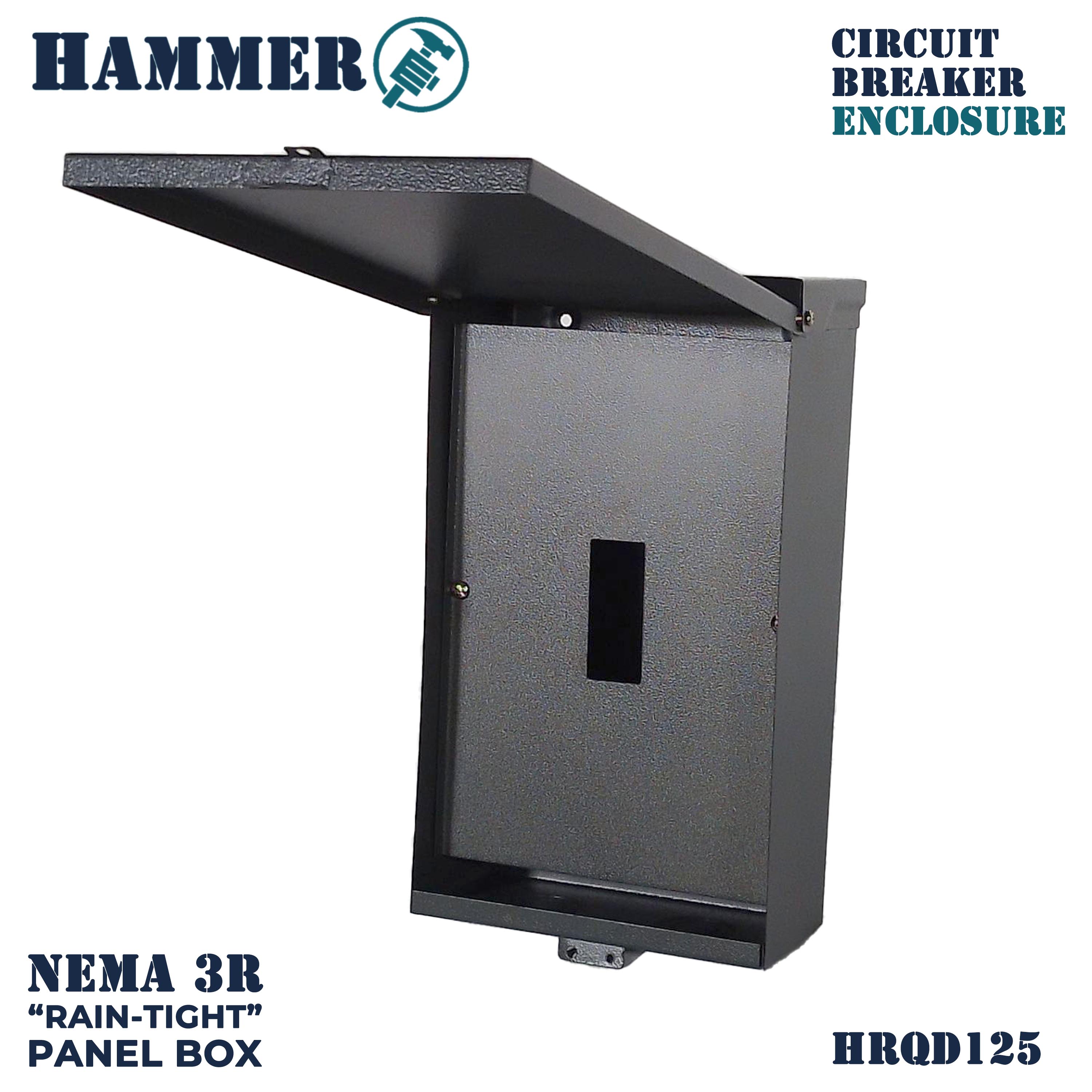 NEMA 3R RAIN-TIGHT PANEL BOX Electrical Enclosure for TQD (Breaker NOT ...