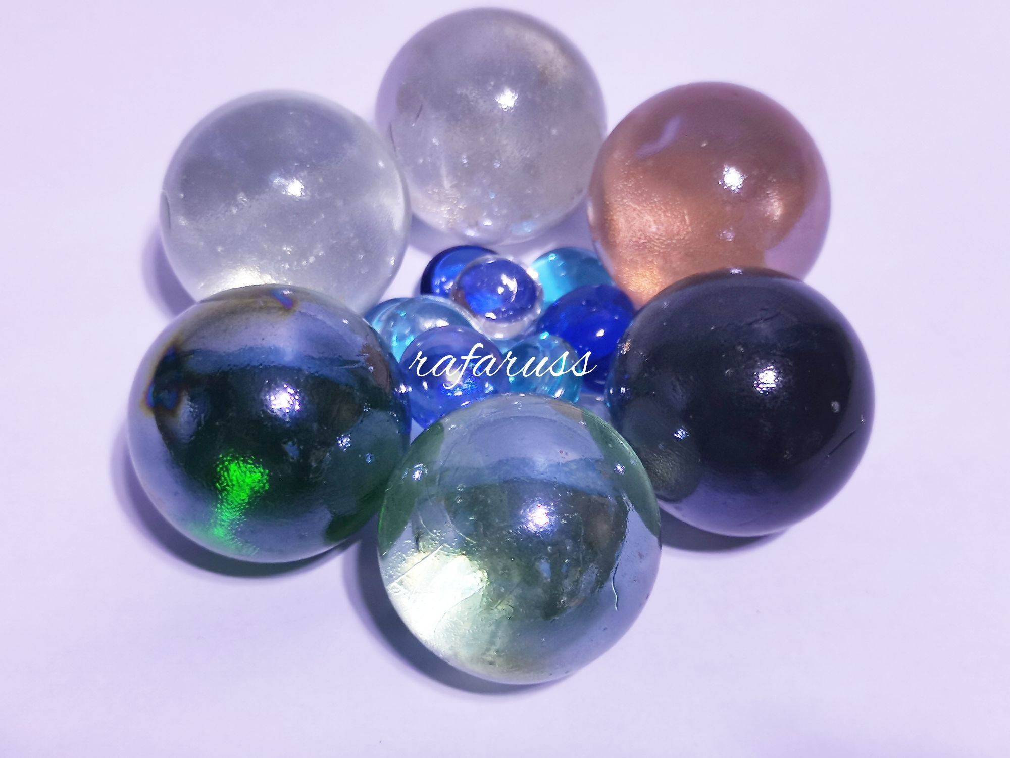 Big Size 6pcs Assorted Glass Marble / Jolen / Holen with 12pcs Assorted ...
