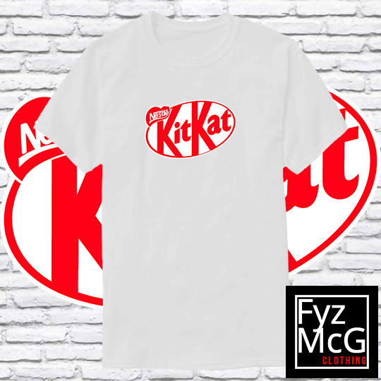 Kitkat Iconic Logo Grpahic Shirt Front Print Unisex For Men And Women ...