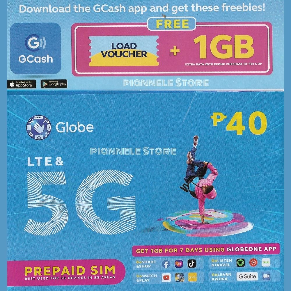 Globe 5G SIM Card Surf High Speed Of LTE DATA Triple cut SIM Fits In