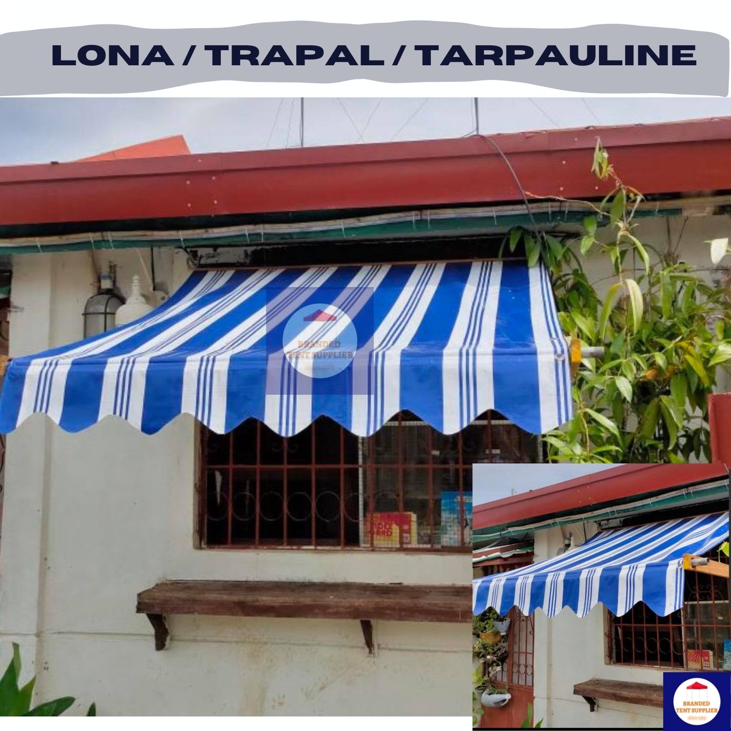 STRIPES TOLDA TRAPAL 6ft x 9ft LONA COVER - Tarapal / Tolda ...