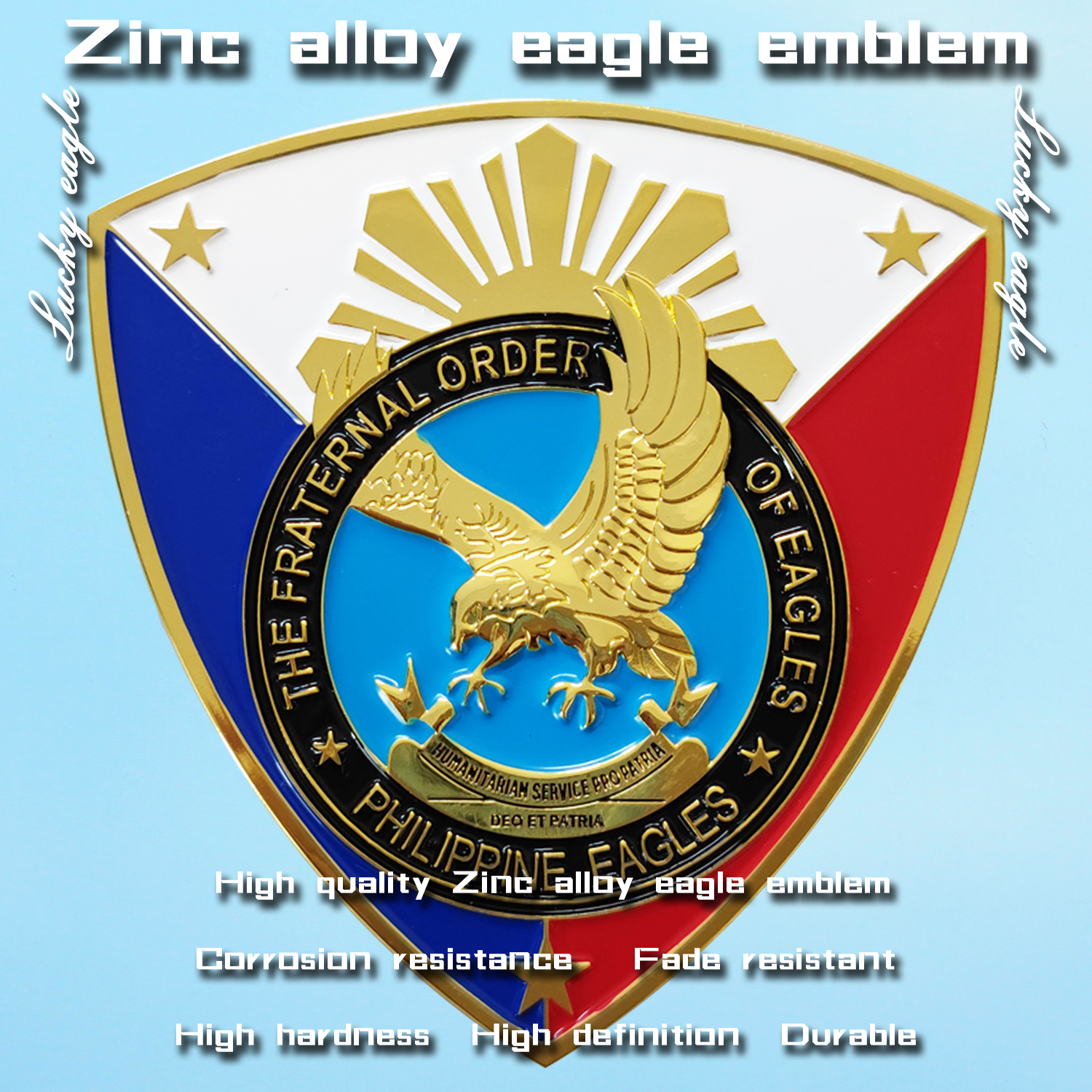 Ly eagle High quality 4-inch TFOE-PE fraternity car 3D sawtooth emblem ...