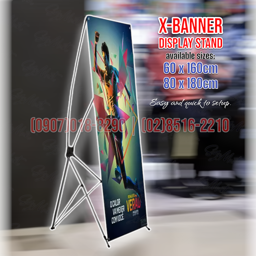 SignMart High Quality X-Type Banner Standee Retractable Display for ...