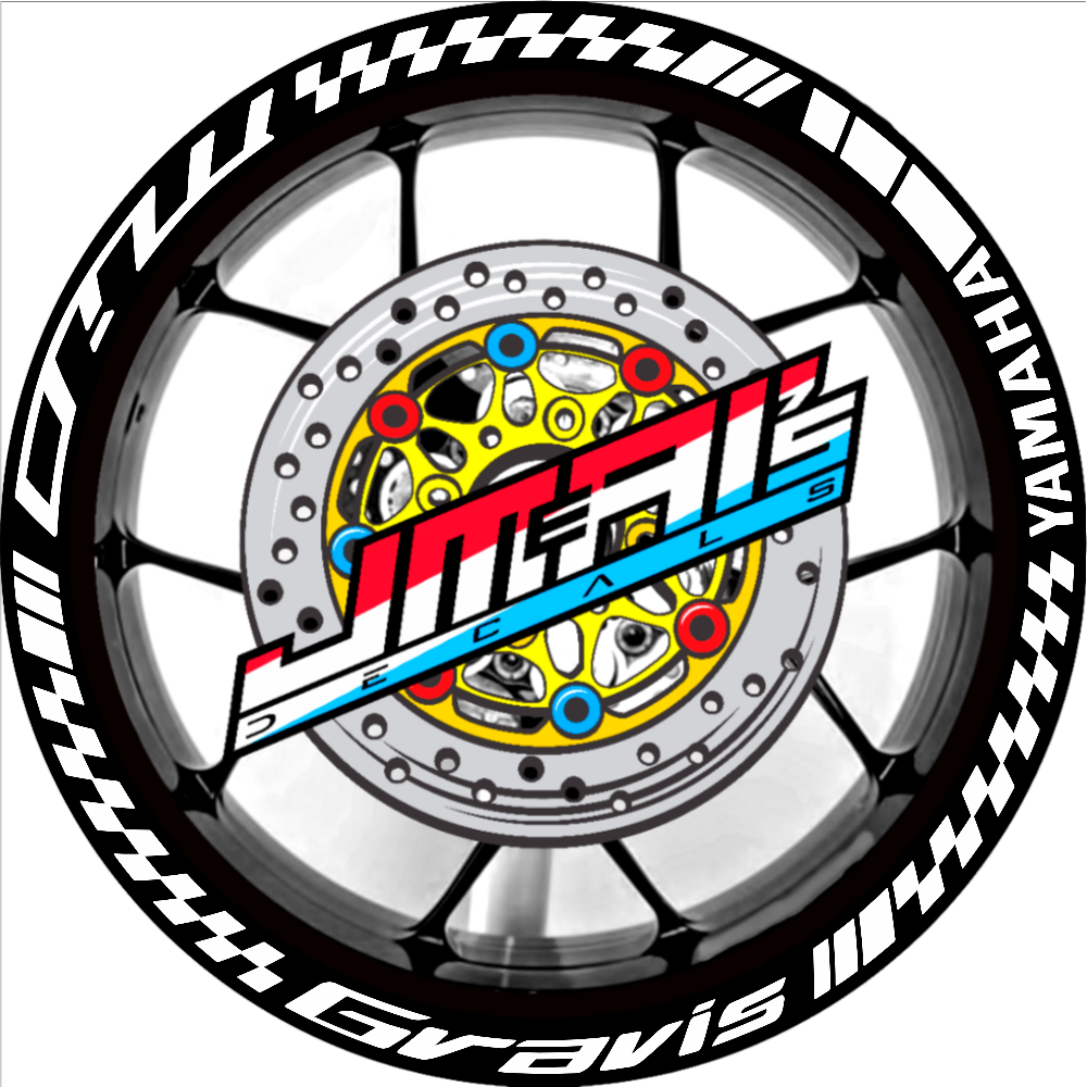 (Sticker Only) Yamaha Mio Gravis 125 Mags/Rim Decal/Sticker (pair ...