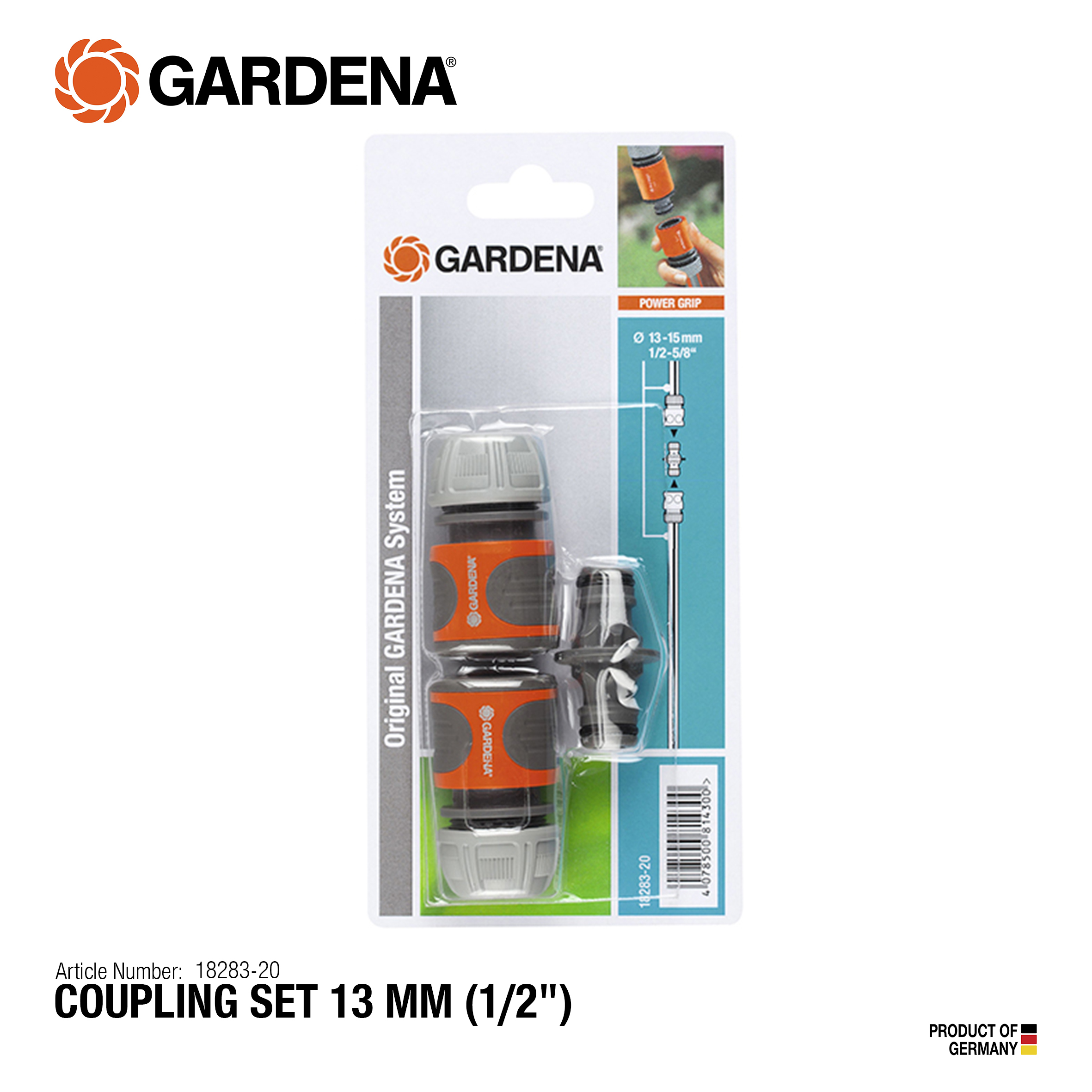 GARDENA Coupling Set 13 mm (1/2") | Lazada PH