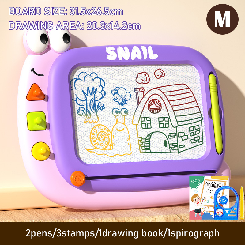 【S.mart】Kids Colorful Magnetic Drawing Sketchpad Table Magic Erase ...