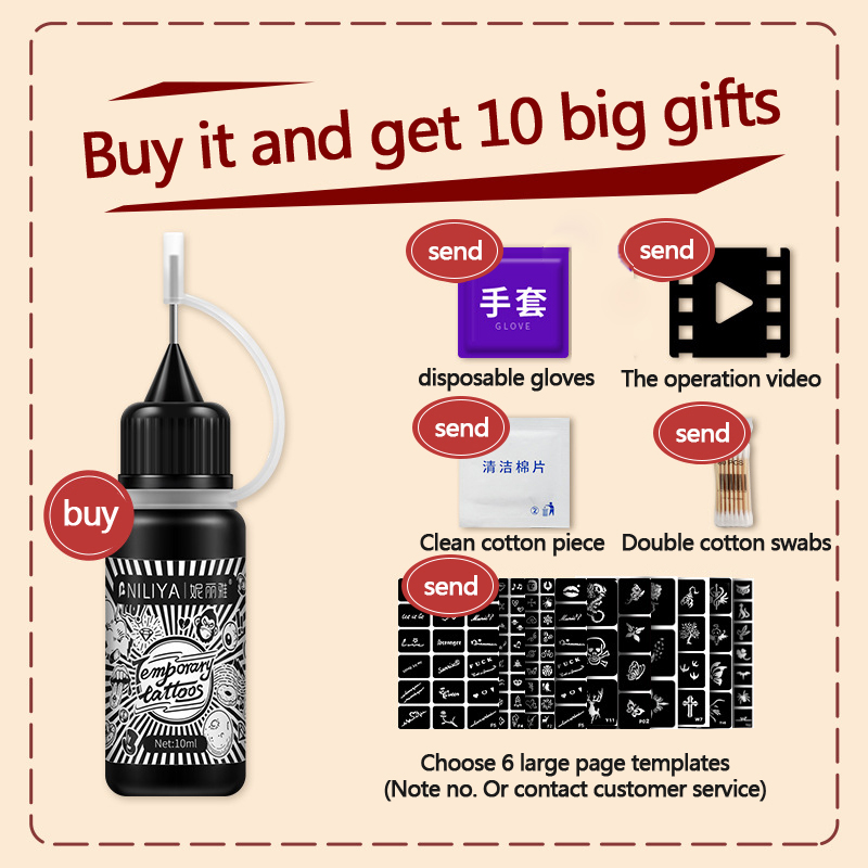 Painless tattoos liquid NILIYA Semi-permanent tattoo liquid artifact ...