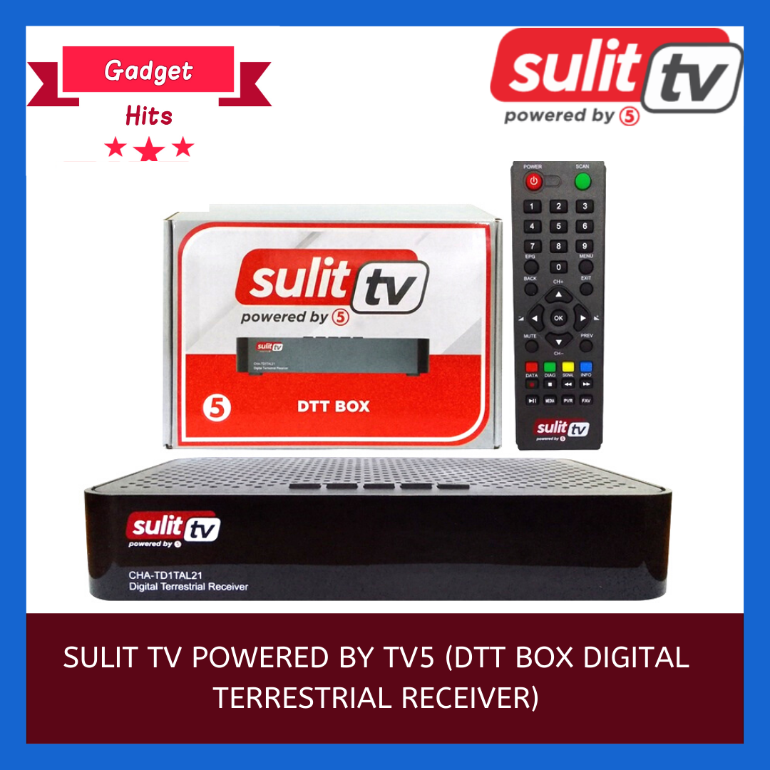 SULIT TV POWERED BY TV5, DTT BOX DIGITAL TERRESTRIAL RECEIVER | Lazada PH