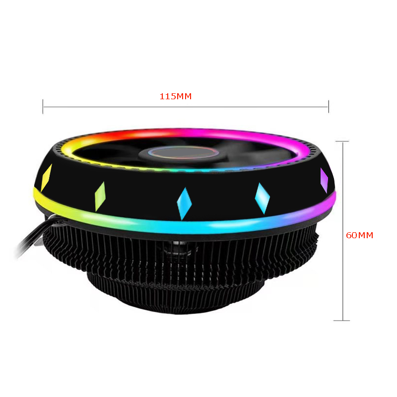 RGB Cool Design CPU Cooler with free thermal paste, Heatsink and Fan ...