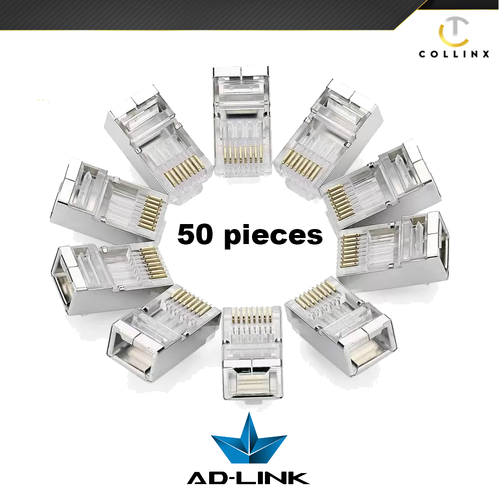 AD Link RJ 45 CAT 6 Connector Shielded Connector | Gold Plated | High ...