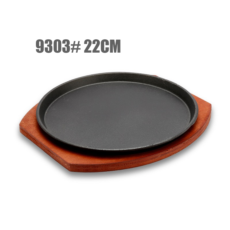 【LOCAL SHIP】SIZZLING PLATE CAST IRON PLATE Sizzling Plate ROUND OVAL ...