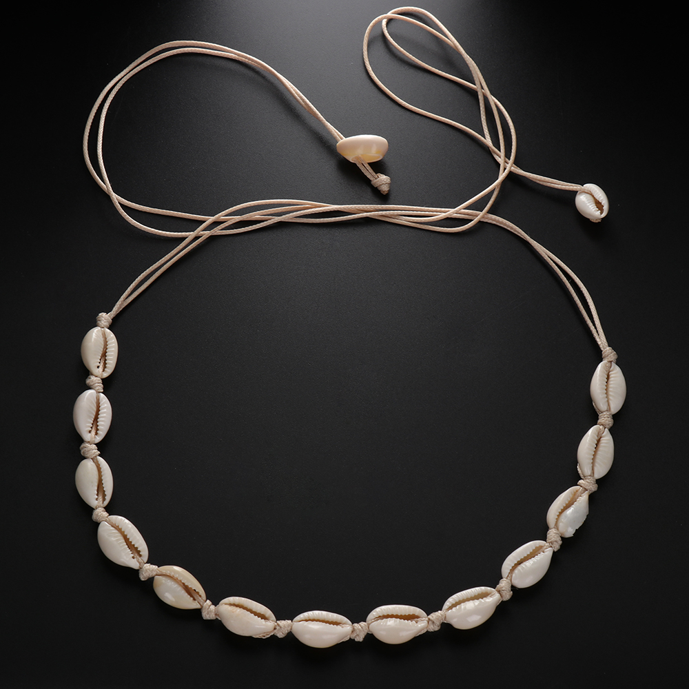 New Bohemian Jewelry Women Summer Shell Necklace Bib Choker Handmade ...