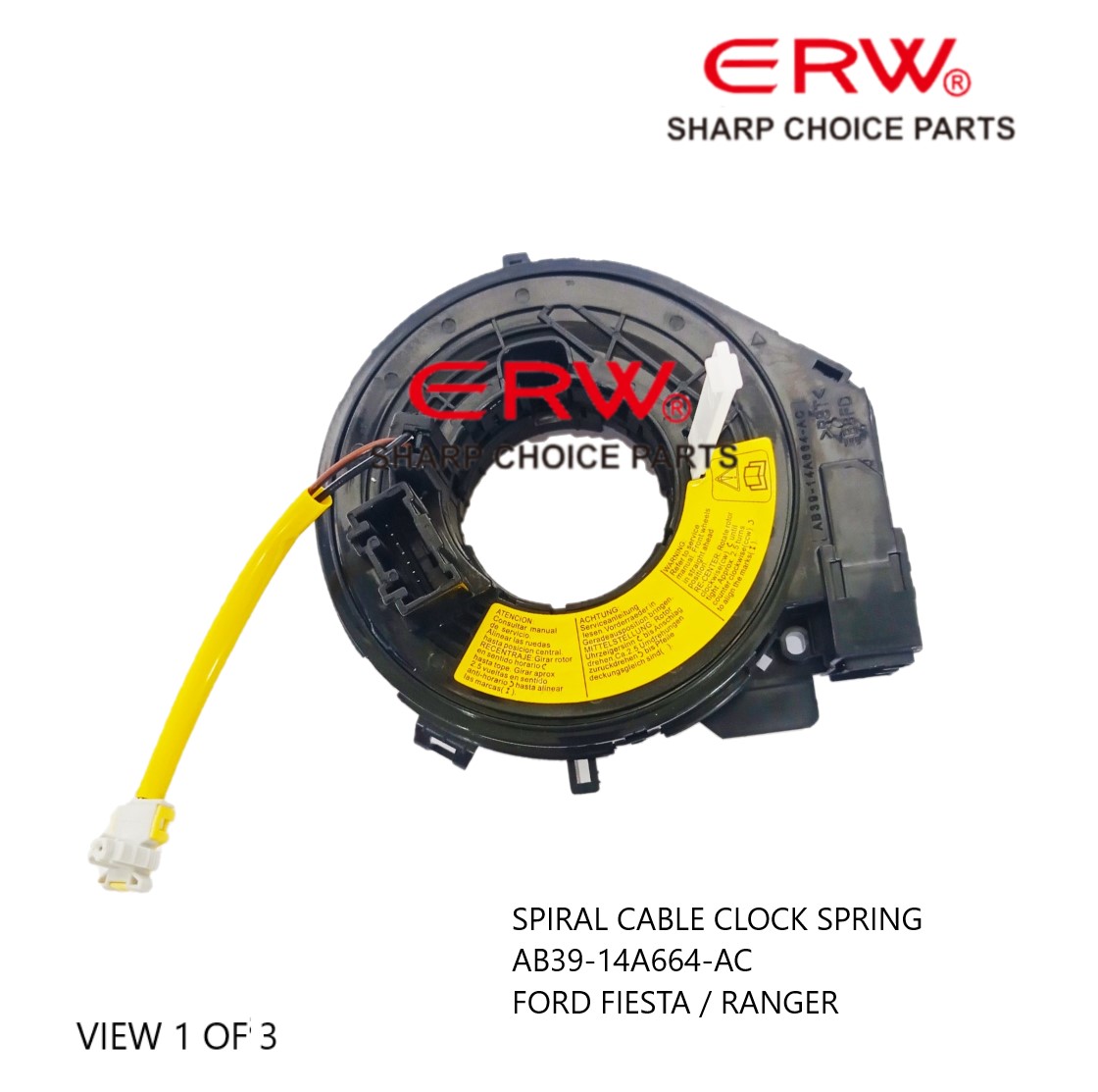 SPIRAL CABLE CLOCK SPRING (SPIRAL CORD) FORD FIESTA/RANGER (AB39-14A664 ...