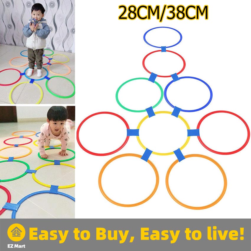 【Fast Shipping】 Jump Ring Set Outdoor Kids Funny Physical Training ...