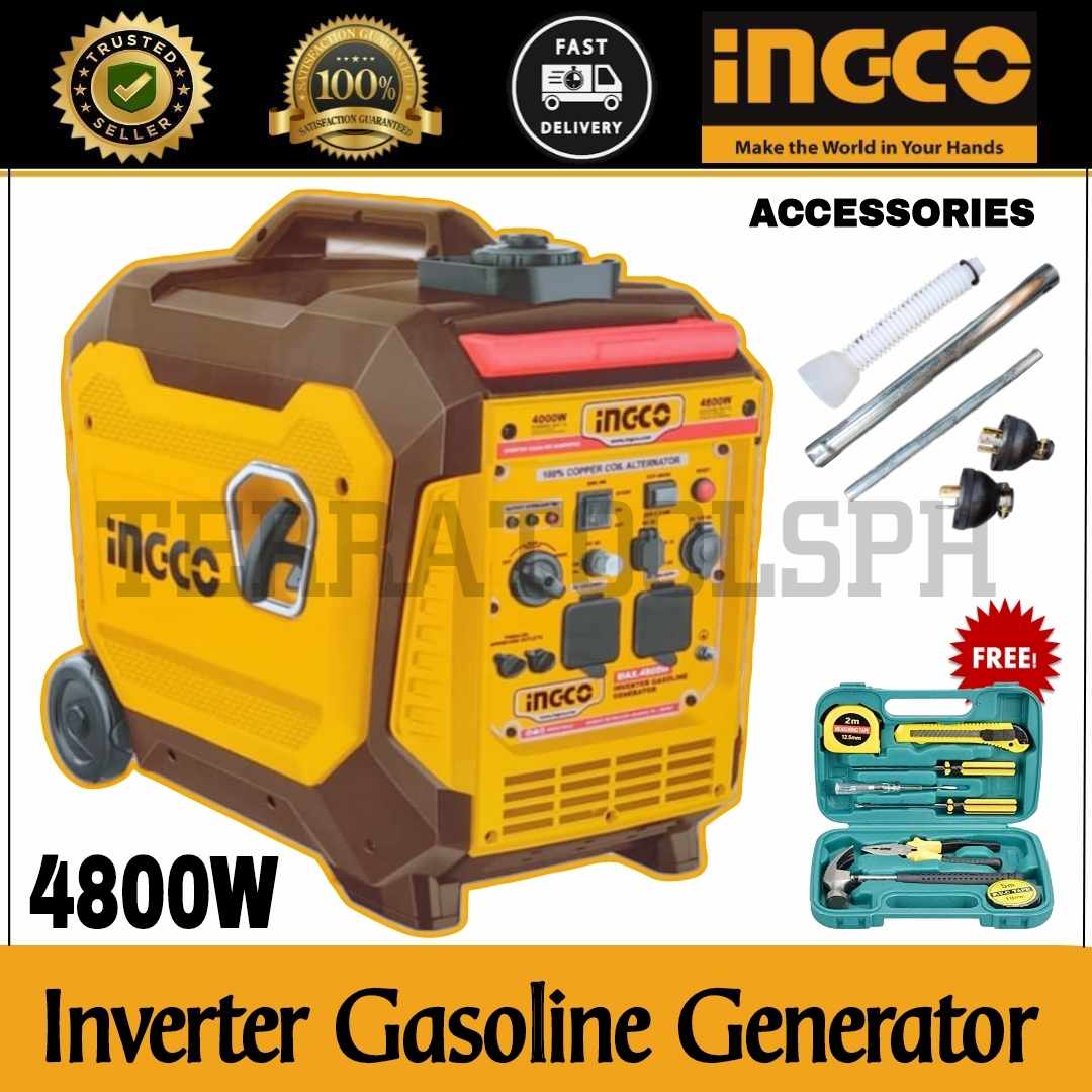 INGCO Inverter Gasoline Generator Portable Silent Genset Manual ...