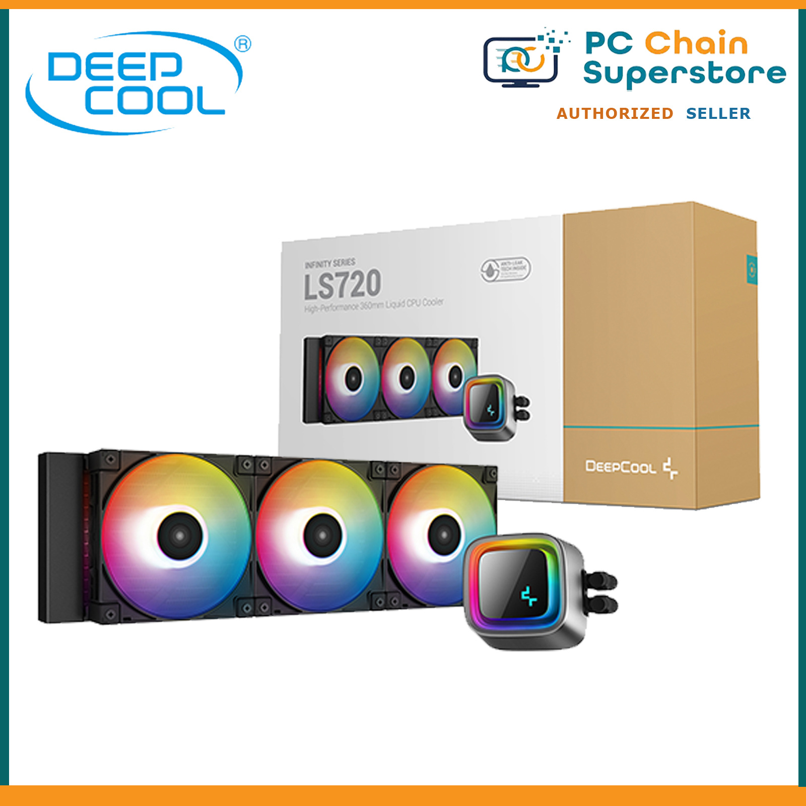 DeepCool LS320 120mm / LS520 240mm / LS720 360mm AIO Liquid ARGB CPU ...