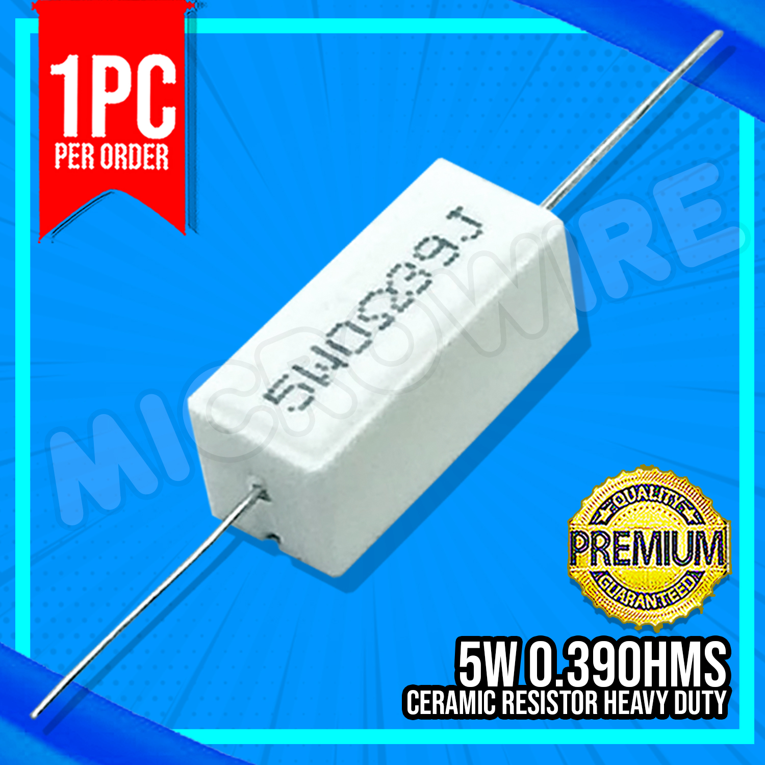 5W 0.39 Ohms Ceramic Cement Resistors | Lazada PH