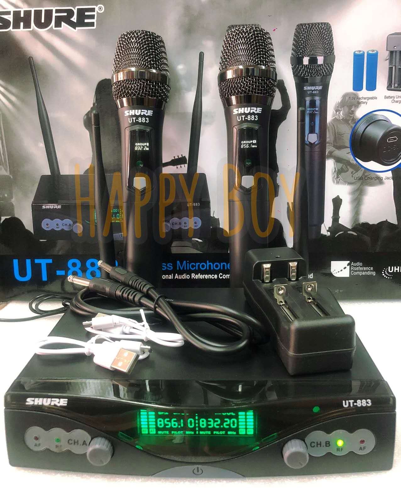 SHURE WIRELESS MICROPHONE UT-883 for Professional Microphone [tested ...