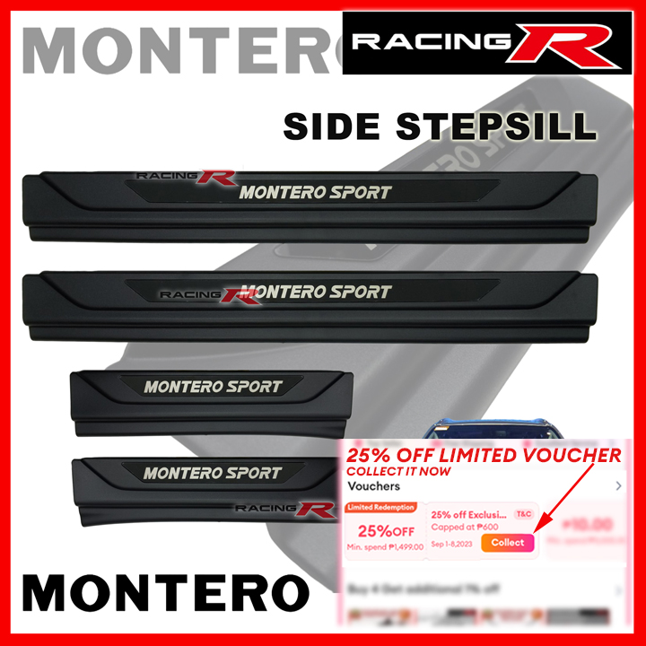 Mitsubishi Montero Sport 2016 to 2023 OEM Side Stepsill / Step sill V2 ...