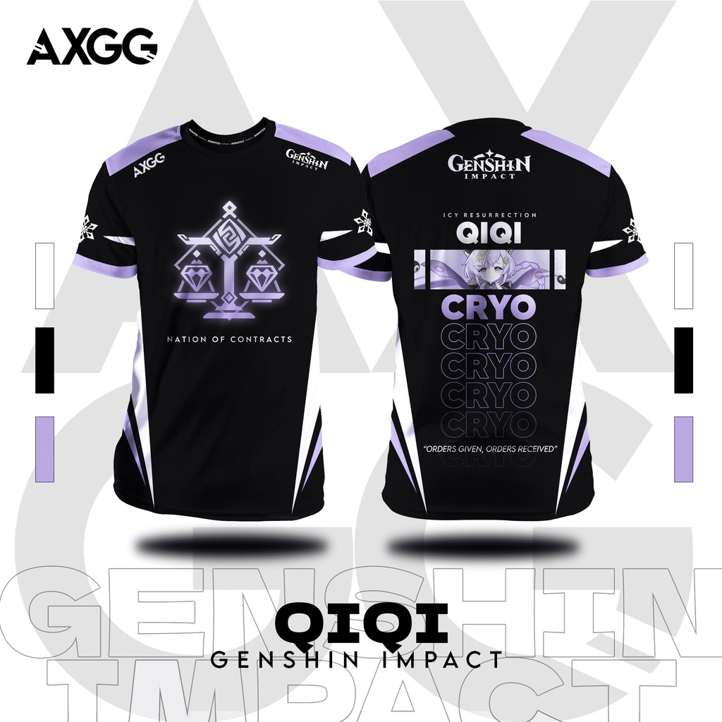 2022 AXGG "เจนชินอิมแพ็ค Qiqi" เสื้อยืดเกม | Lazada.co.th