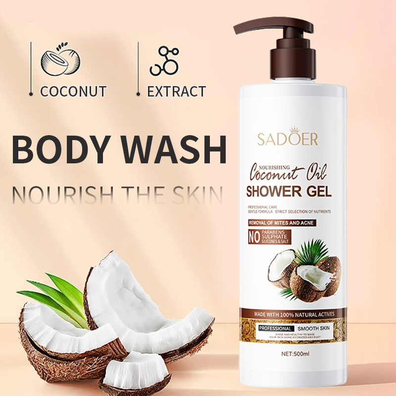 Body Wash Amino Acid Moisturizing Hydrate Lasting body wash Fragrance Smoothing Shower Coconut ...