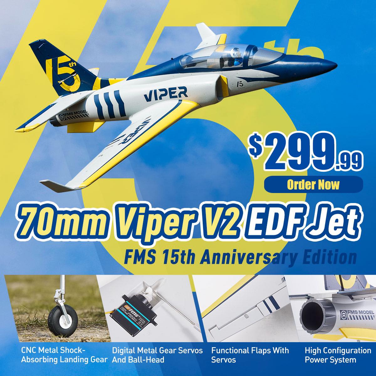 FMS Viper 70mm EDF 15th Anniversary Edition PNP | Lazada PH