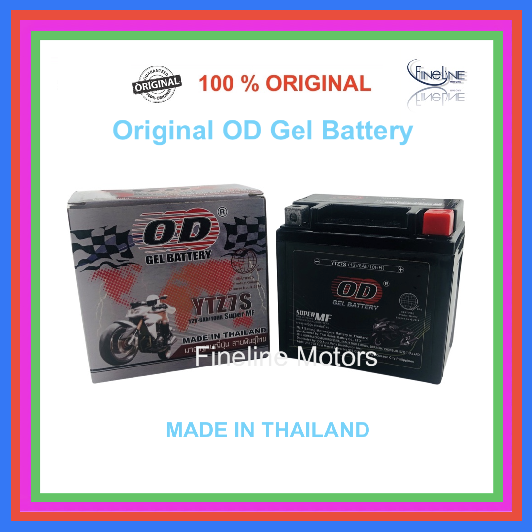 Original OD Gel Battery YTZ7S For Yamaha Aerox ( OD Gel Battery YTZ7S ...