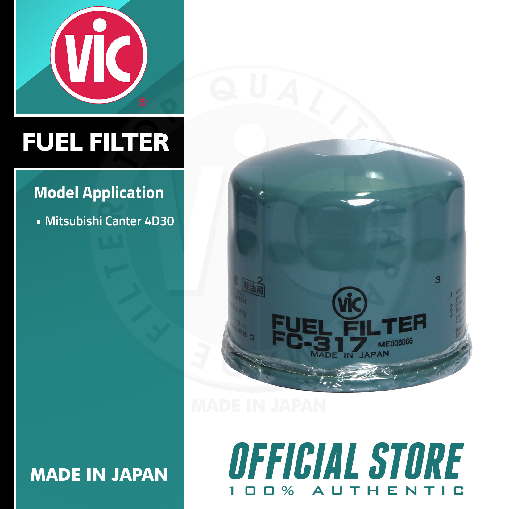 VIC Fuel Filter FC-317 for Mitsubishi Canter 4D30 | Lazada PH