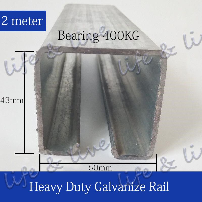 Galvanize Track Rail Heavy Duty Gate Galvanize Track 3Meter and 2 Meter ...