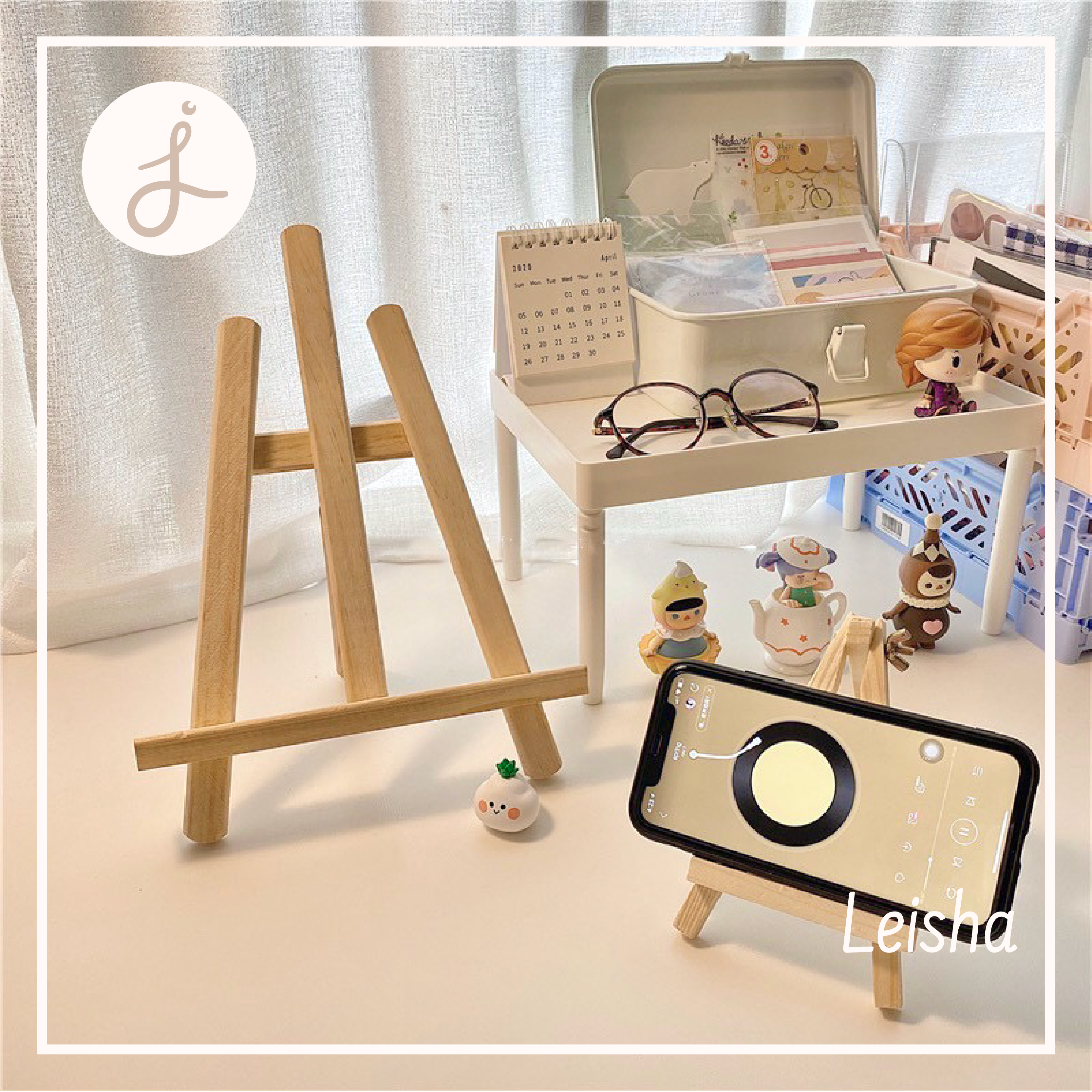 Adjustable & Foldable Easel Table Wood Stand For Mobile Phone Tablet ...