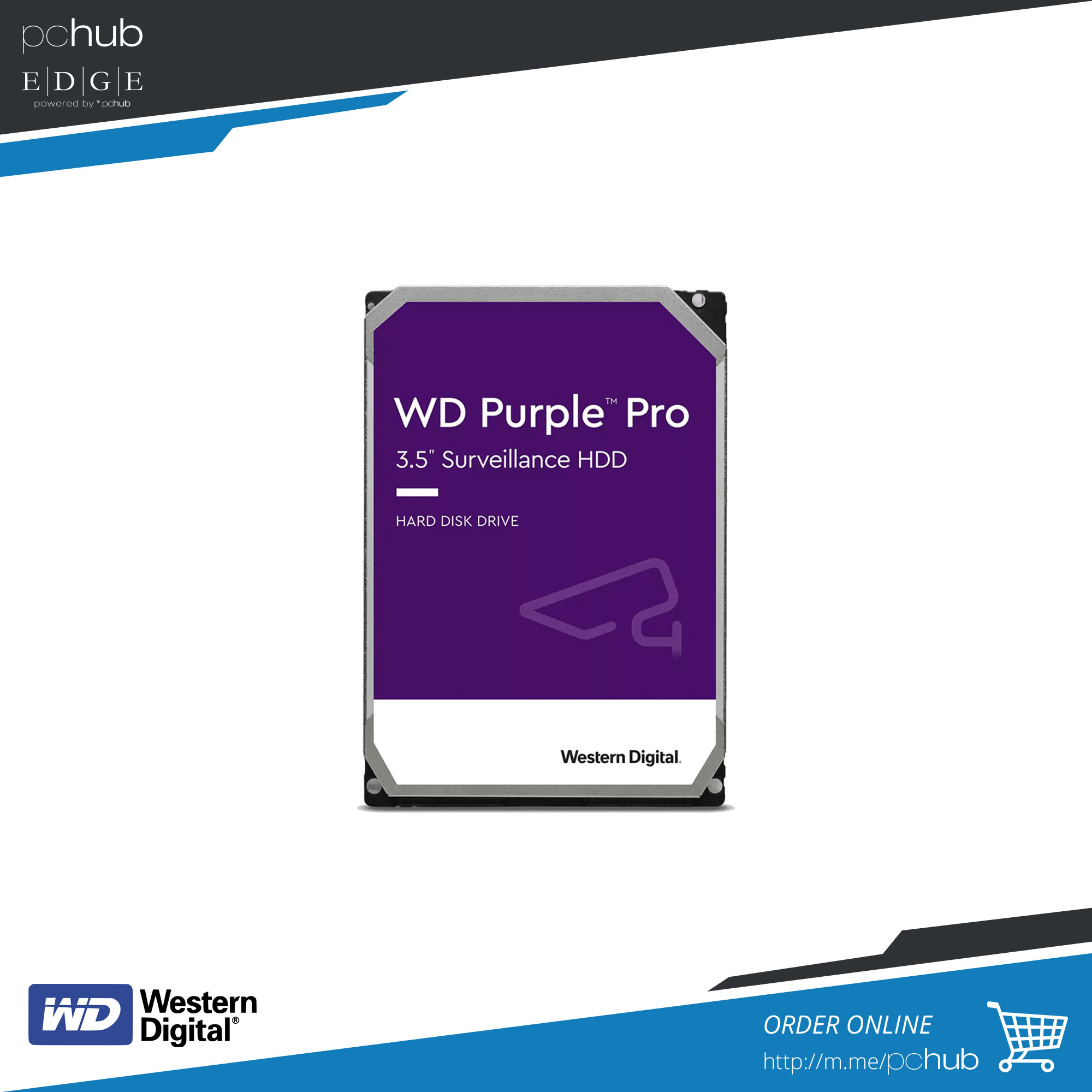 PChub | 8tb WD Purple Pro HDD, For CCTV Surveillance, 256mb 7200rpm, Pn ...