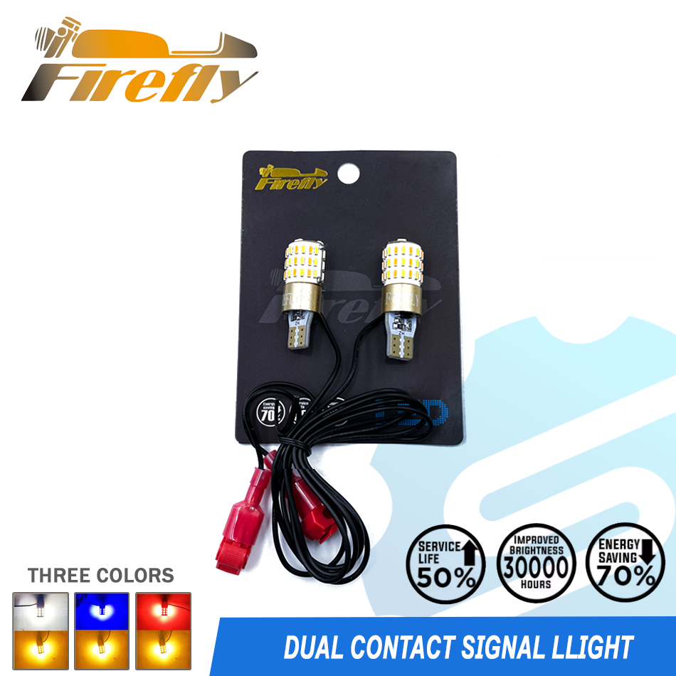 Firefly T10 Dual Contact Signal Light Parklight Blue/Red/White with ...