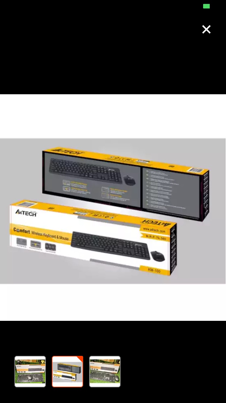 100%A4TECH Km-100 4200N Comfort Combo Wireless Keyboard & Mouse | Lazada PH