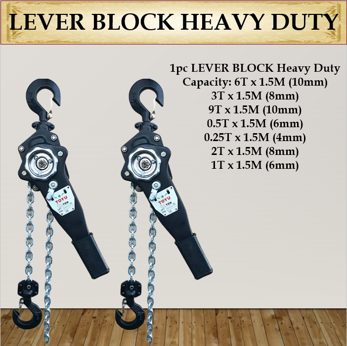 ROPE Lifting 0.25T -20T LEVER BLOCK (Heavy Duty) Durable high quality ...