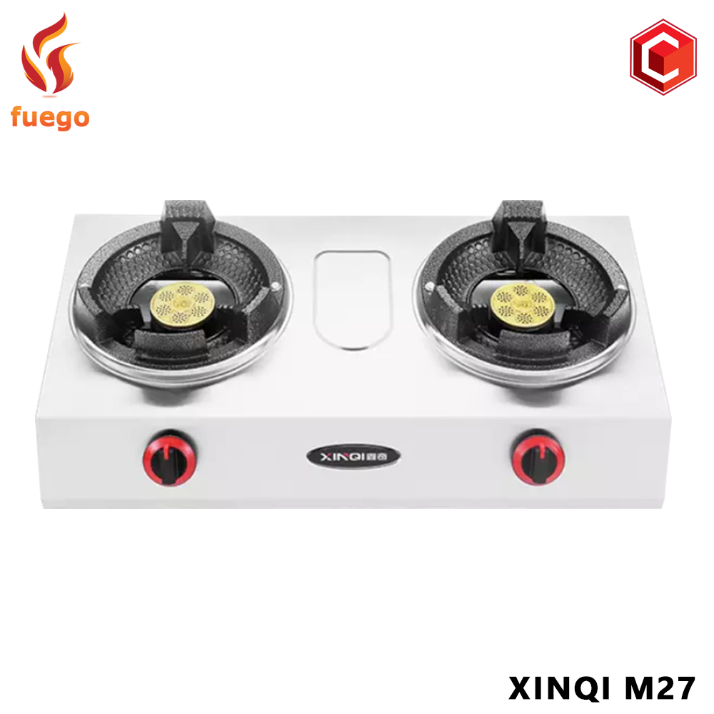 Double Burner Gas Stove Heavy Duty Commercial High Pressure Cast Iron ...