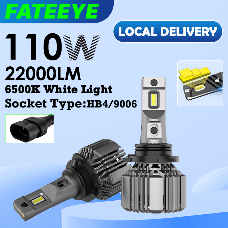 FATEEYE F7 Car LED Headlights White Light 6500K H4 H11 HB3 / 9005 HB4 ...