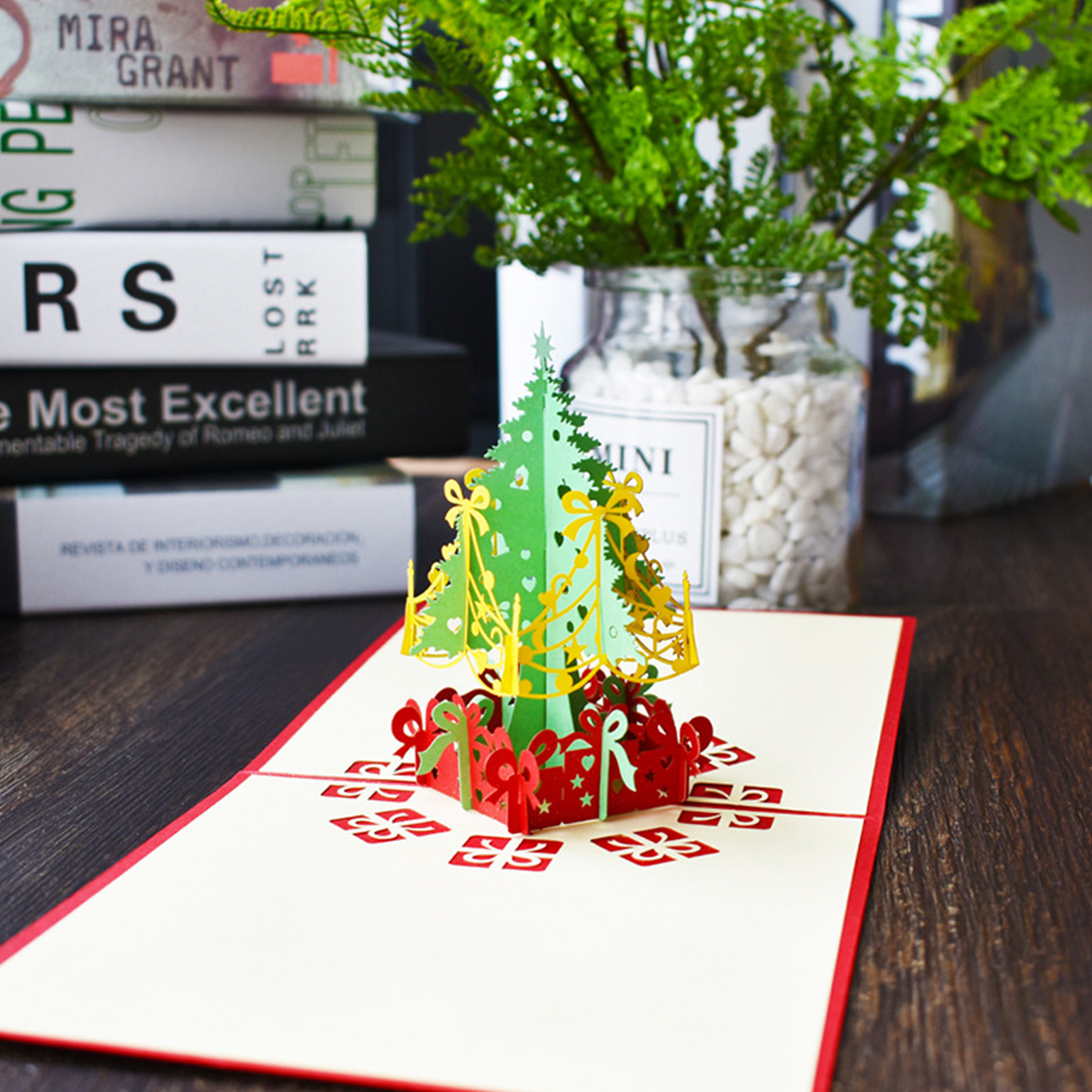 3D Pop Up Christmas Cards Greeting Holiday Cards with Envelope Xmas ...