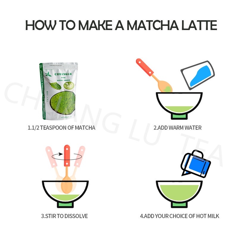 Matcha powder pure sugar-free matcha powder 500g matcha latte brewed ...