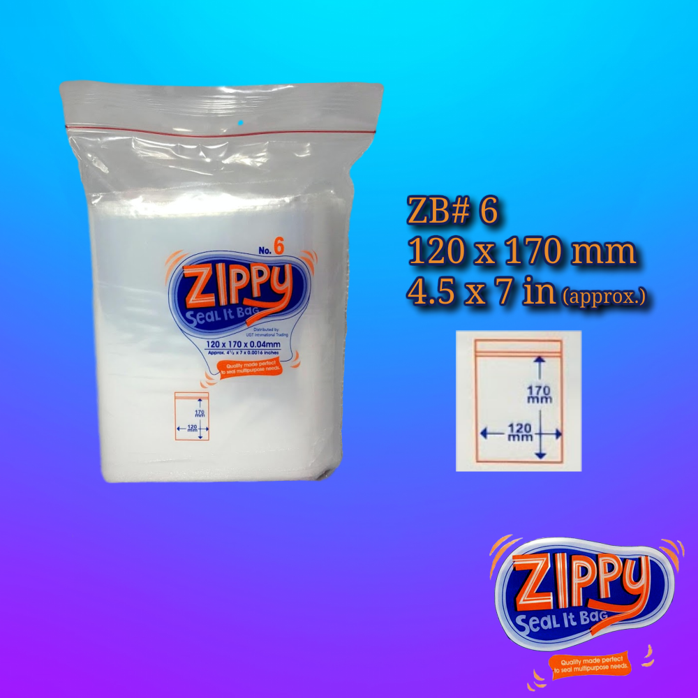 Zippy Zip-Top Resealable Seal it Bags - 100pcs / pack - Various Sizes ...