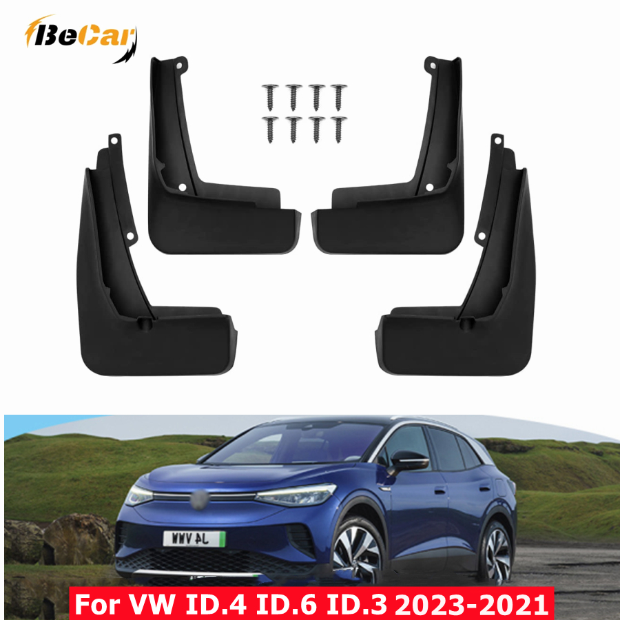 Flexible ABS ID4 Car Mud Flaps Splash Guards Fender for Volkswagen ID.3 ...