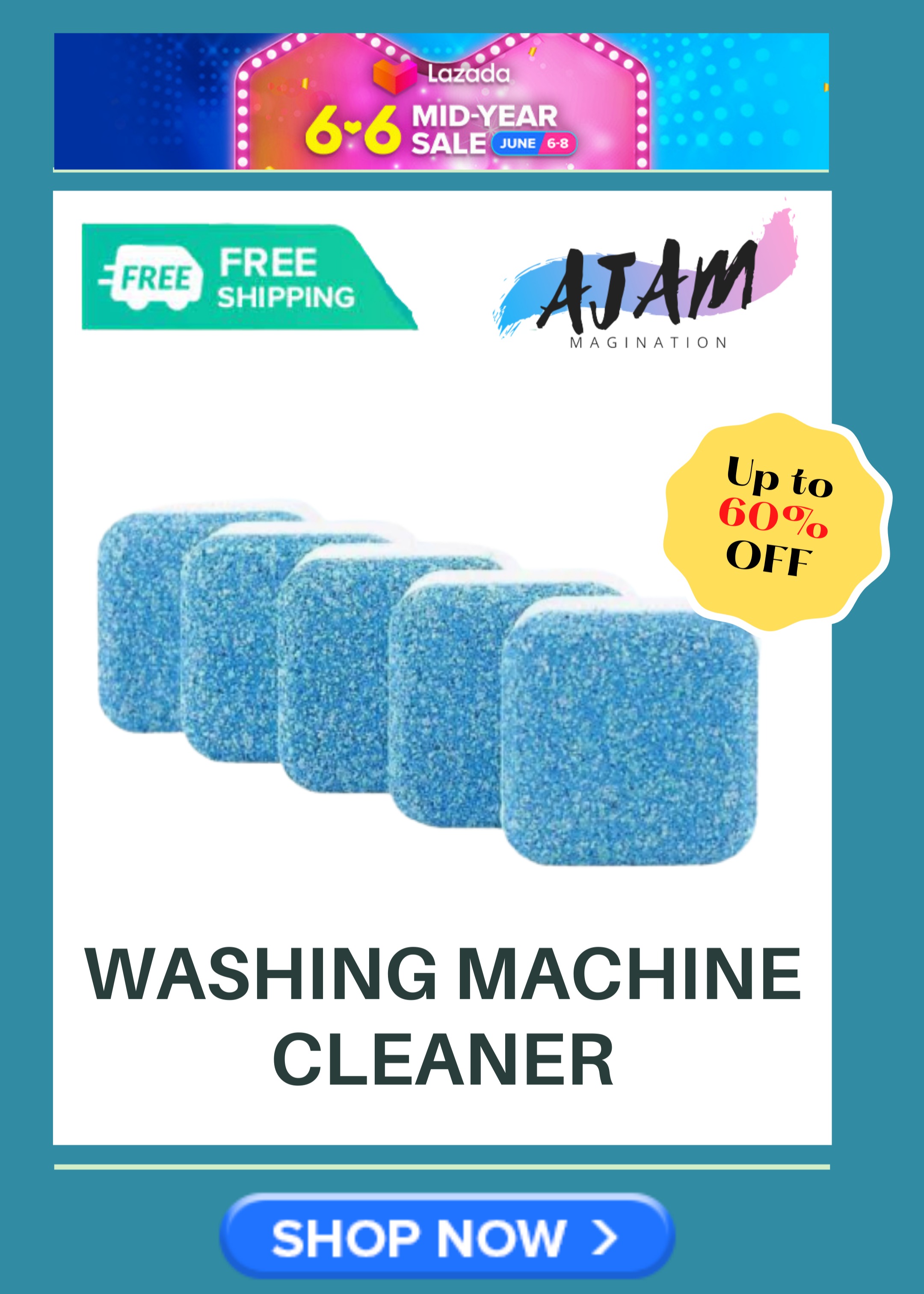 AJAM || Effervescent Tablets High-performance Cleaning Tablet Washer ...