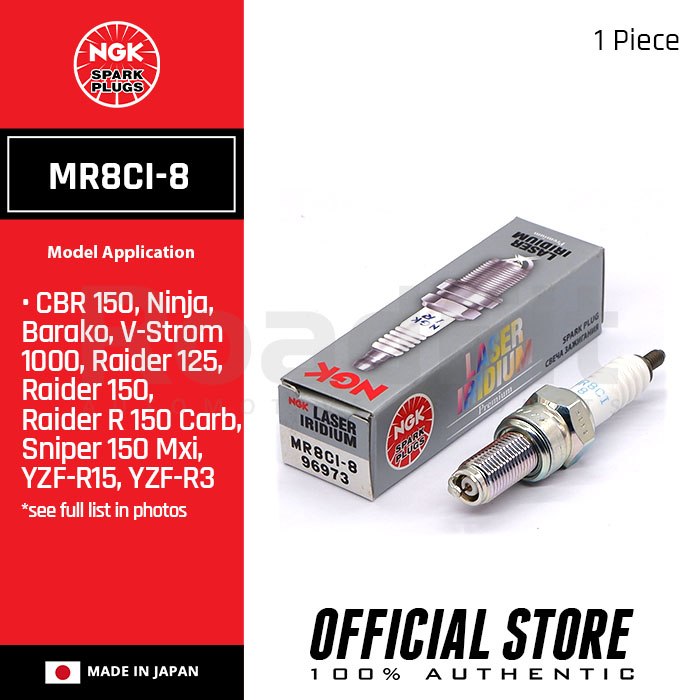 RoadFit NGK MR8CI-8 Laser Platinum Spark Plugs For HONDA CBR 150, CBR ...